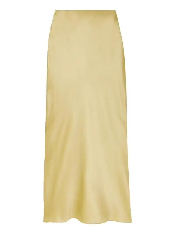 Cult Gaia Chantel Silk-blend Satin Maxi Skirt - Gold