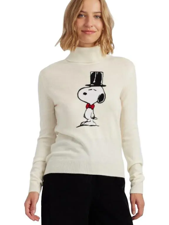 Chinti & Parker Wool-cashmere Snoopy Sweater - Cream