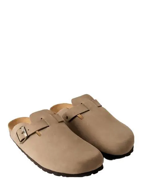 Mango Leather Clogs - Light/pastel Brown