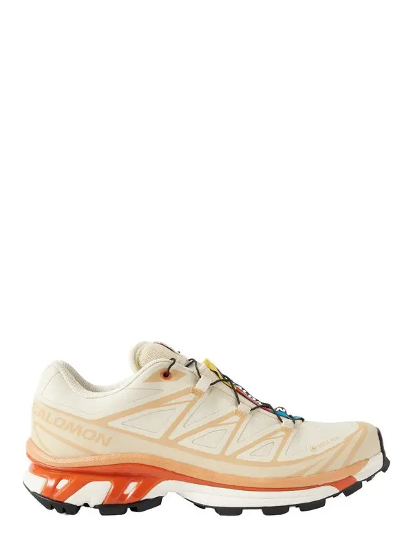 SALOMON Xt-6 Tpu-trimmed Gore-tex Mesh Sneakers - Cream