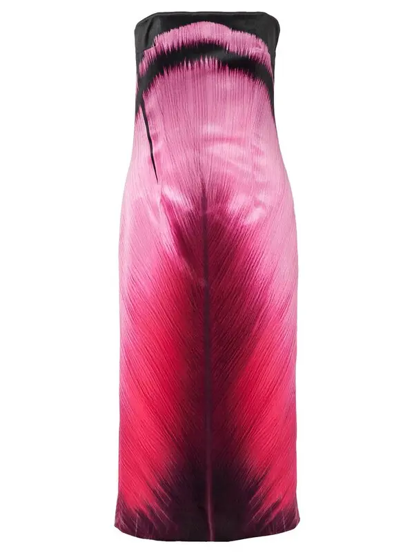 MARY KATRANTZOU Arnim Velvet Midi Dress - Pink
