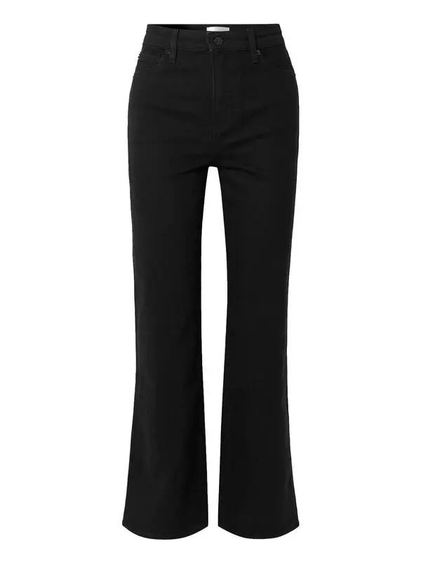 FRAME The Arrow High-rise Flared Jeans - Black