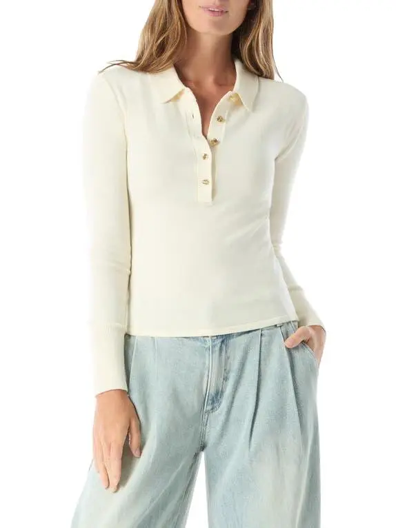 DO BY DEE OCLEPPO Sinead Polo Sweater - Babys Breath