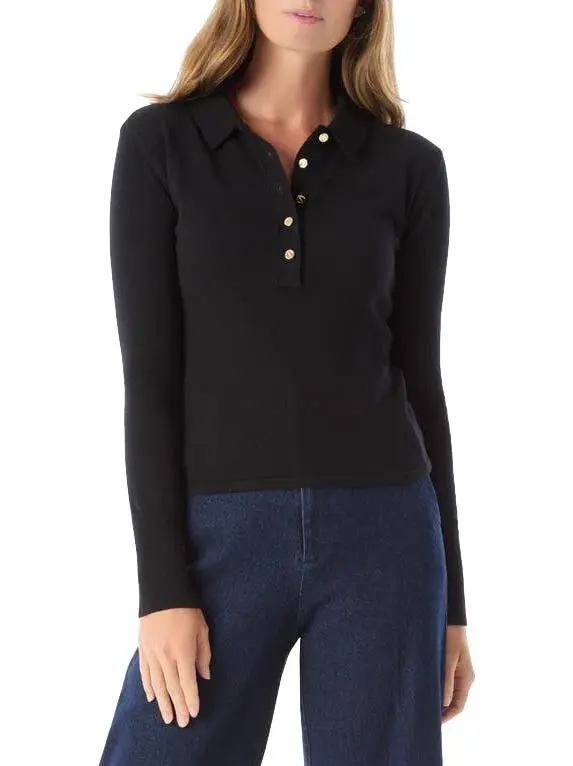 DO BY DEE OCLEPPO Sinead Polo Sweater - Black