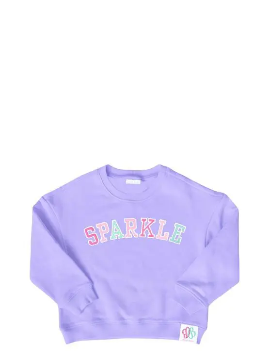 BITS & BOWS Sparkle Sweatshirt - Purple