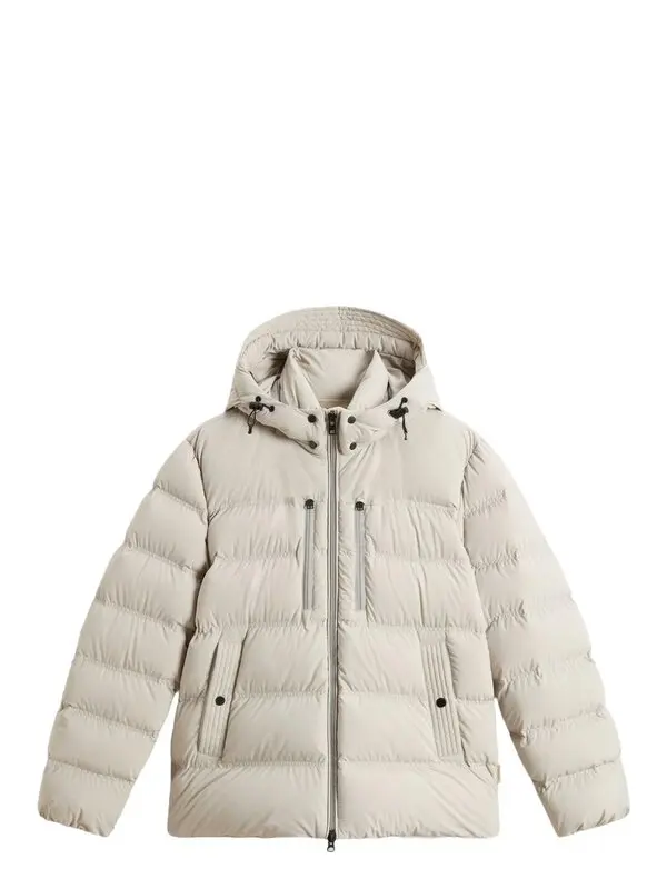 Woolrich Matt Stretch Puffer Jacket - Beige