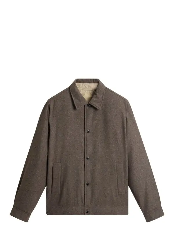 Woolrich Keating Wool Blend Shirt Jacket - Beige