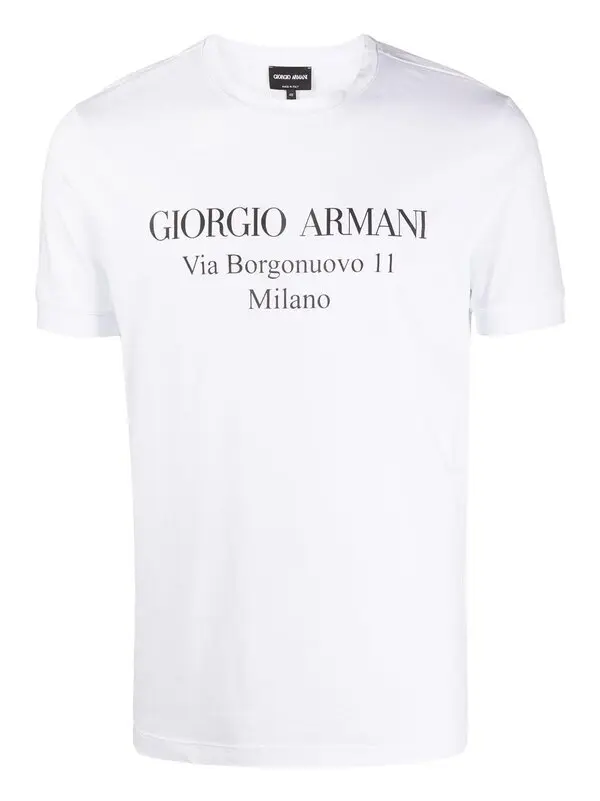 Giorgio Armani Cotton Logo T-shirt - White