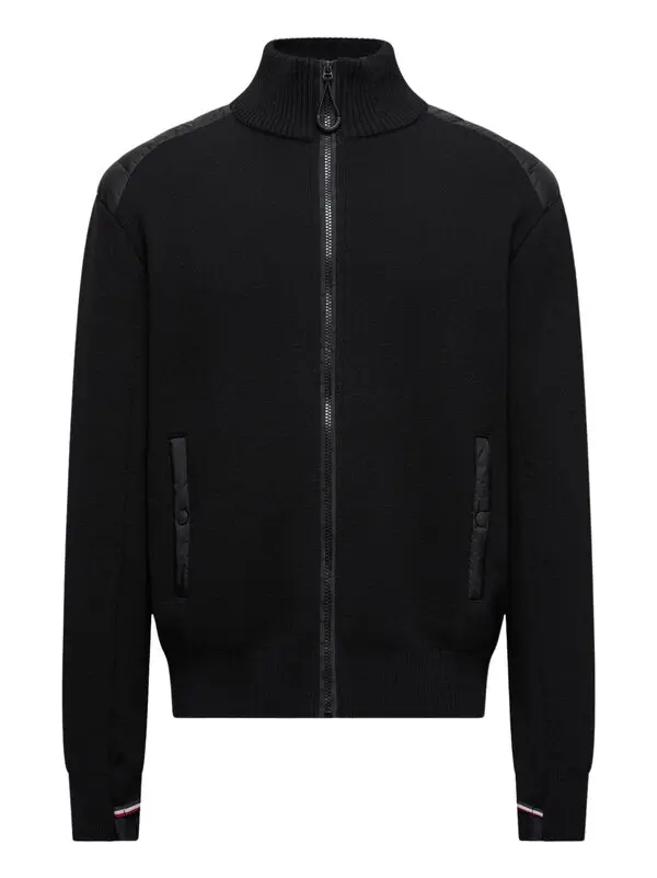 Moncler Padded Zip-up Cardigan - Black