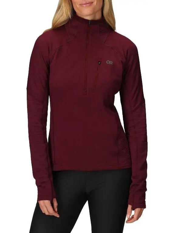 OUTDOOR RESEARCH Deviator Fleece Half Zip Pullover - Winterberry
