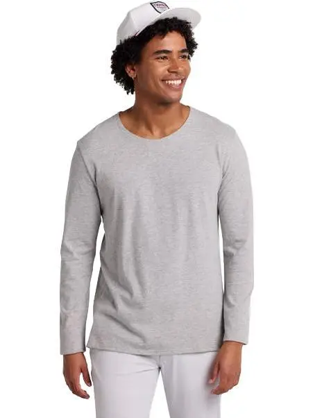 BLANCO CLOTHING Perfect T-shirt Supimalong Sleeve - Heather Grey