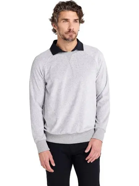 BLANCO CLOTHING Country Club Velour Raglan Sweater - Grey