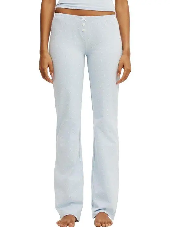 Cotton:on Flare Pant - Maya Ditsy Violet Blue