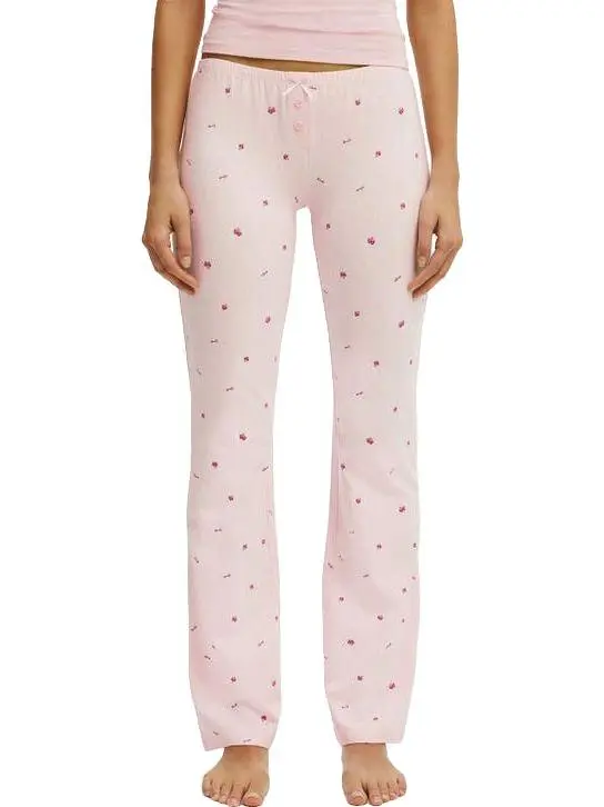 Cotton:on Flare Pant - Pink Kiss Lock And Key