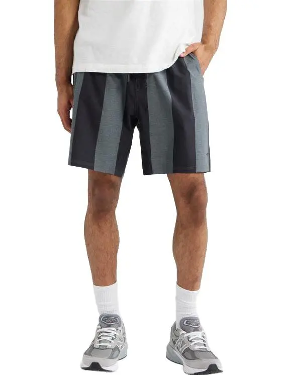 SANTO STUDIO Tempo Tech Shorts - Black Stripe