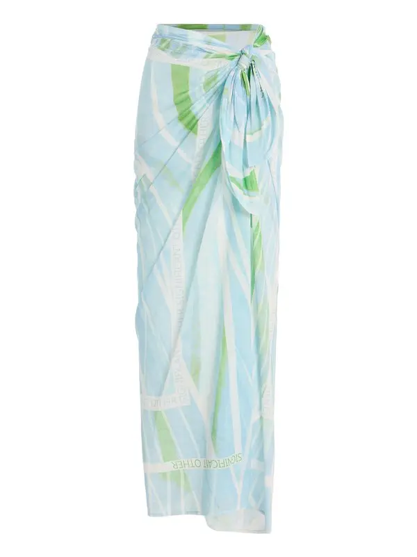 Significant Other Giorgie Linen-blend Sarong Skirt - Multi
