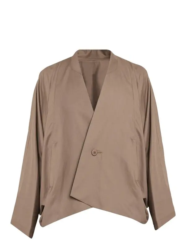 Issey Miyake Swing One-button Jacket - Mocha