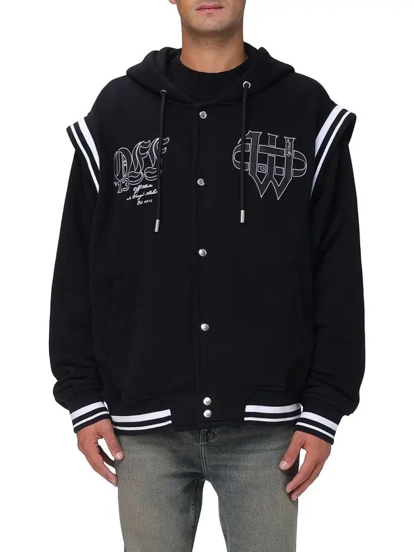 Off-White Hooded Sweatshirt - Black