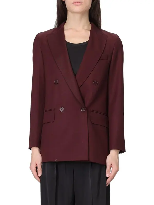 Max Mara Tailored Jacket - Burgundy