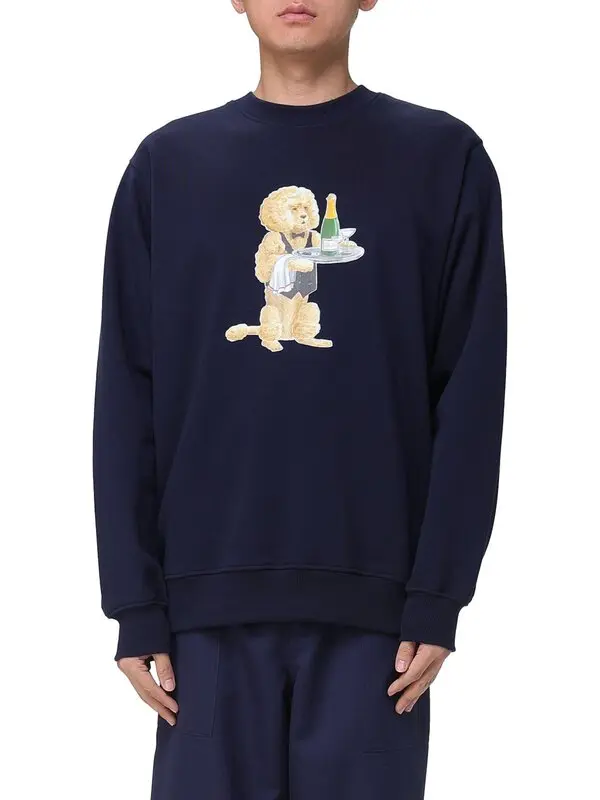 Drole De Monsieur Crewneck Sweatshirt - Blue