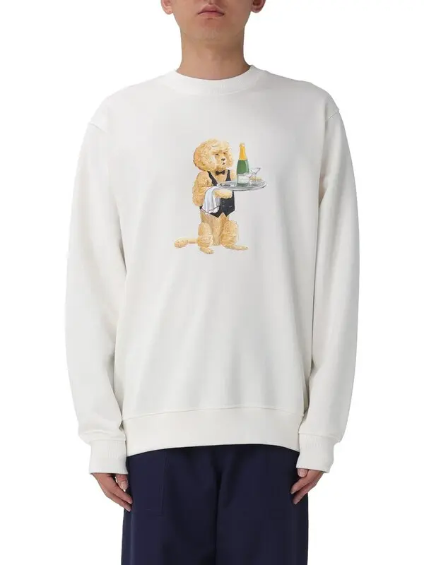 Drole De Monsieur Crewneck Sweatshirt - White