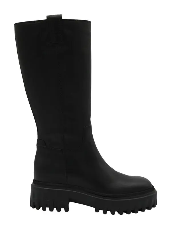 Hogan Knee High Boots - Black