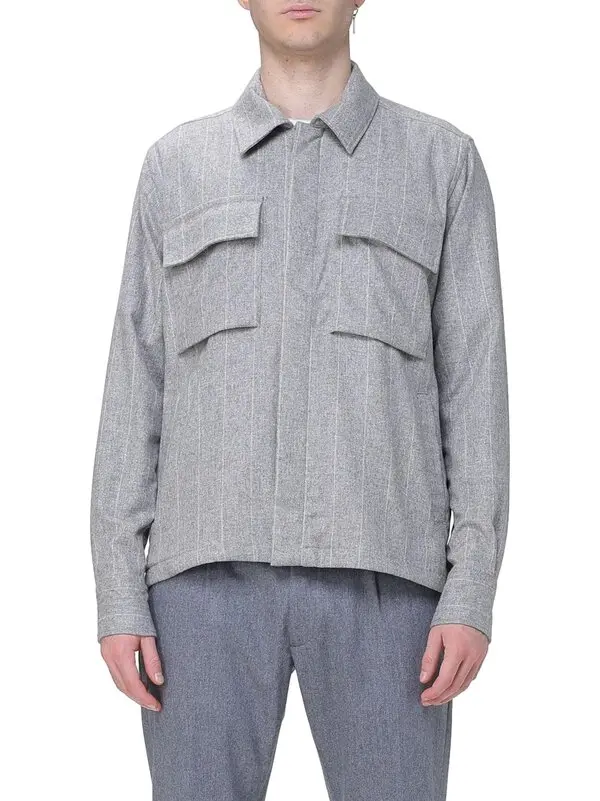 Eleventy Shirt Jacket - Grey