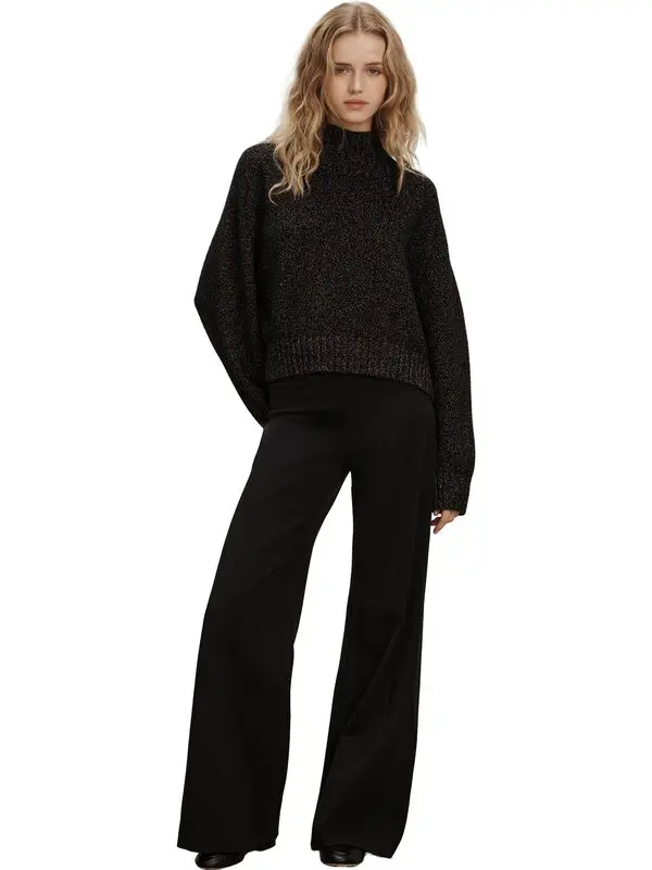 Veronica Beard Kalinda Wide-leg Ponte Pant - Black
