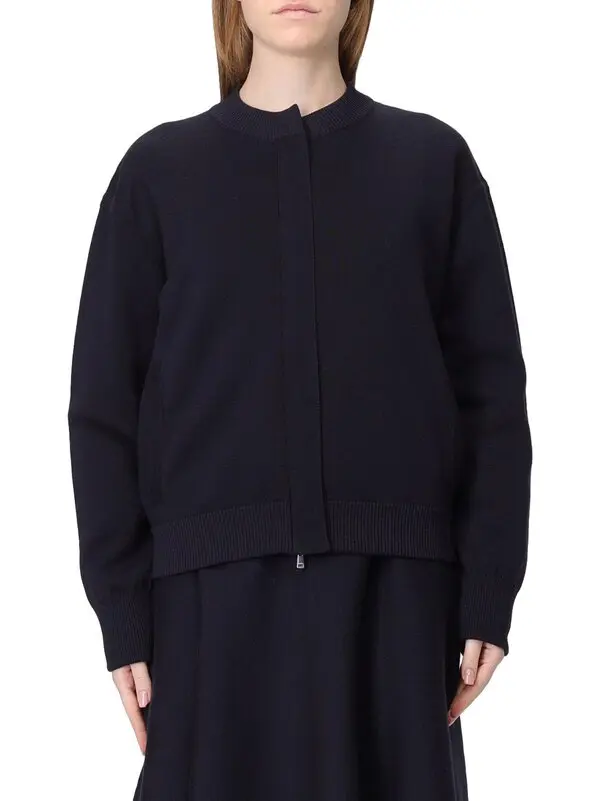 Max Mara Zip-up Sweater - Blue
