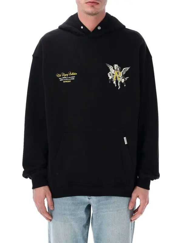 REPRESENT Printed Sweatshirt - Black