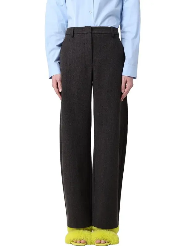 Moschino Wide Leg Trousers - Brown