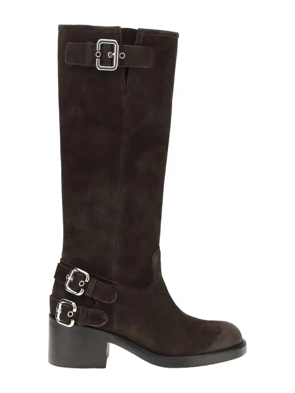Chloé Buckled Boots - Burnt