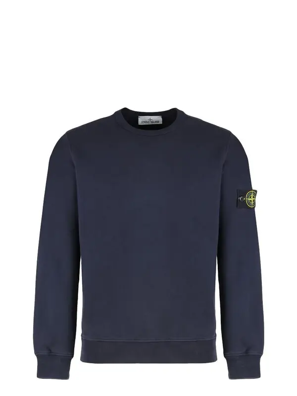 Stone Island Cotton Crewneck Sweatshirt - Blue