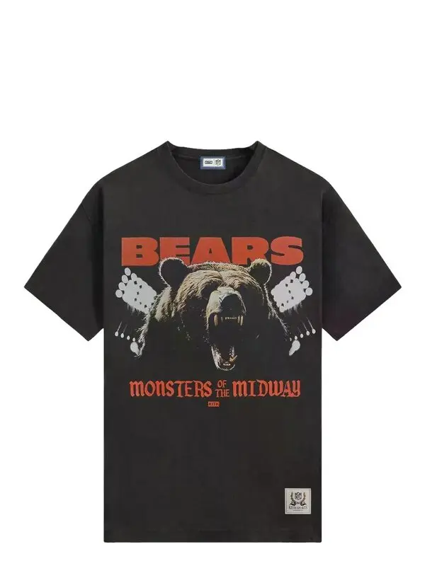 Kith Nfl Chicago Bears Photo Vintage Jones T-shirt - Black