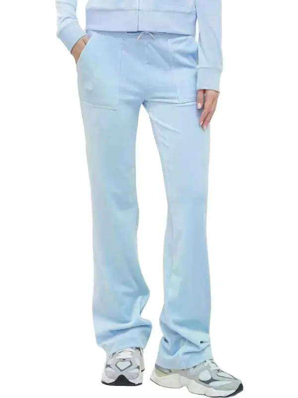 Juicy Couture Embroidered Pocket Trousers - Blue
