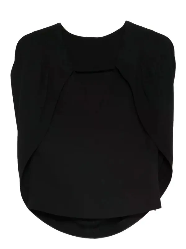 Alberta Ferretti Draped Blouse - Black