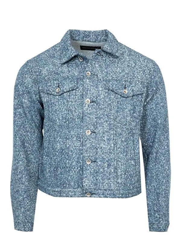 WHO DECIDES WAR BY EV BRAVADO Woven Trucker Jacket - Blue