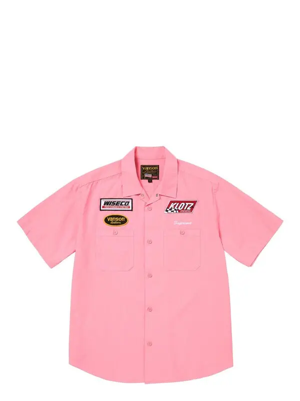 Supreme X Vanson Leathers Work Shirt - Pink