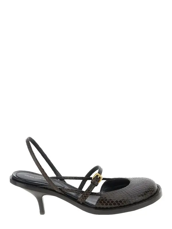 Dries Van Noten Buckle Sandal - Brown