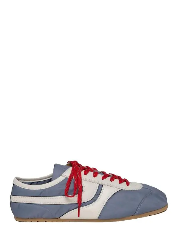 Dries Van Noten Leather Sneaker - Blue