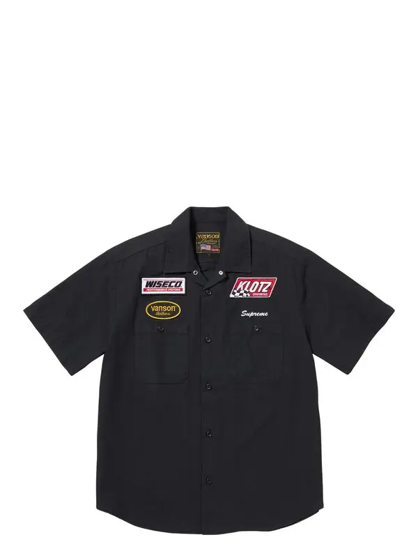 Supreme X Vanson Leathers Work Shirt - Black