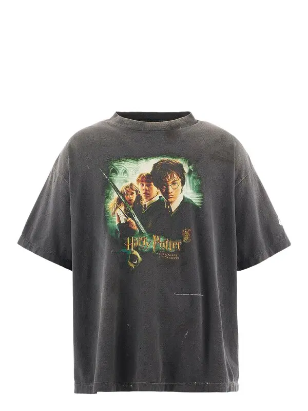 SAINT MXXXXXX Harry Potter Chamber Of Secrets Short-sleeve Tee - Black