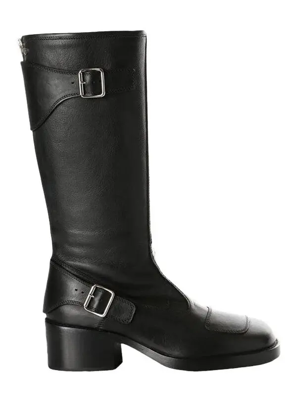 ANN DEMEULEMEESTER Balo Biker Boot - Black