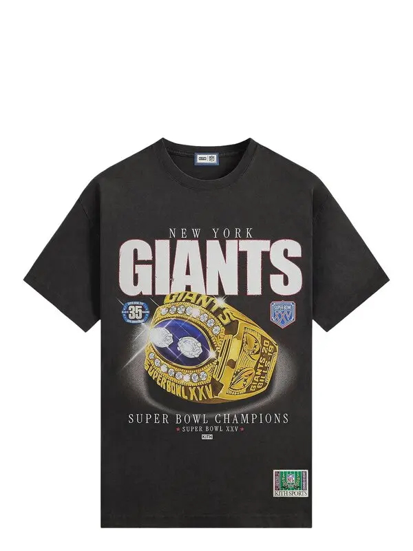 Kith For The Nfl New York Giants Ring Vintage Jones Tee - Black