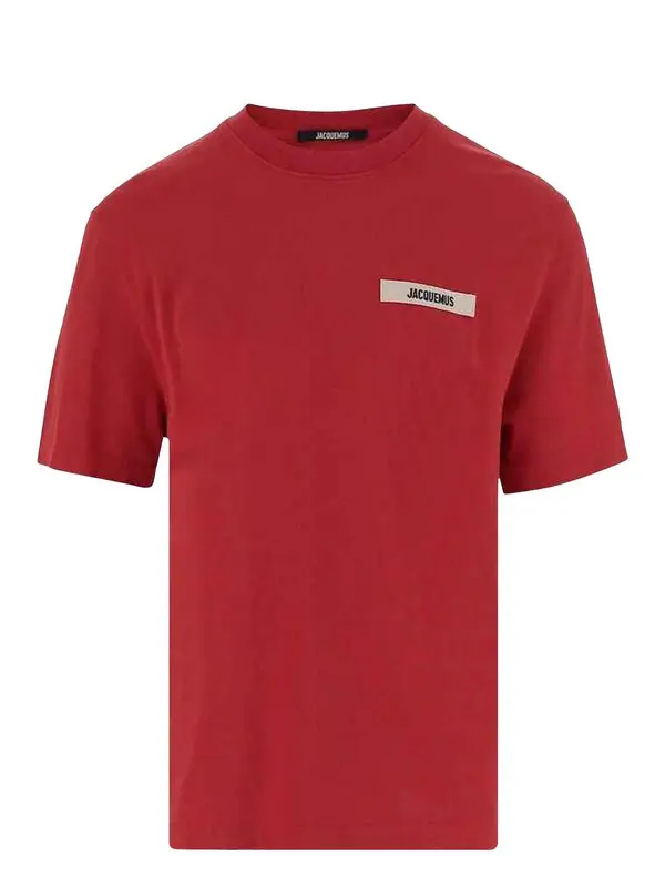 Jacquemus Le T-shirt Gros Grain - Red