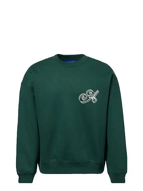 AWAKE NY Script Cotton-jersey Sweatshirt - Green