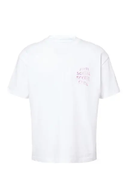 ANTI SOCIAL SOCIAL CLUB Weathered Brand-print Cotton-jersey T-shirt - White