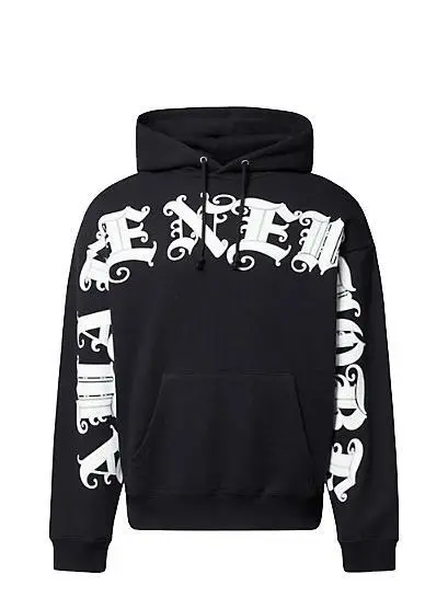AWAKE NY Old English Relaxed-fit Cotton-jersey Hoodie - Black