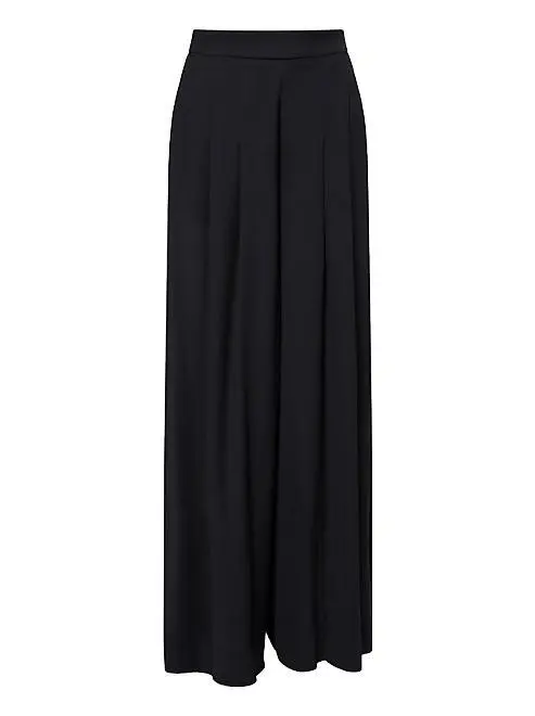 Paige Cecil Wide-leg Woven Trousers - Black