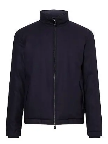 Corneliani Padded Cashmere Blend Blouson - Navy Blue